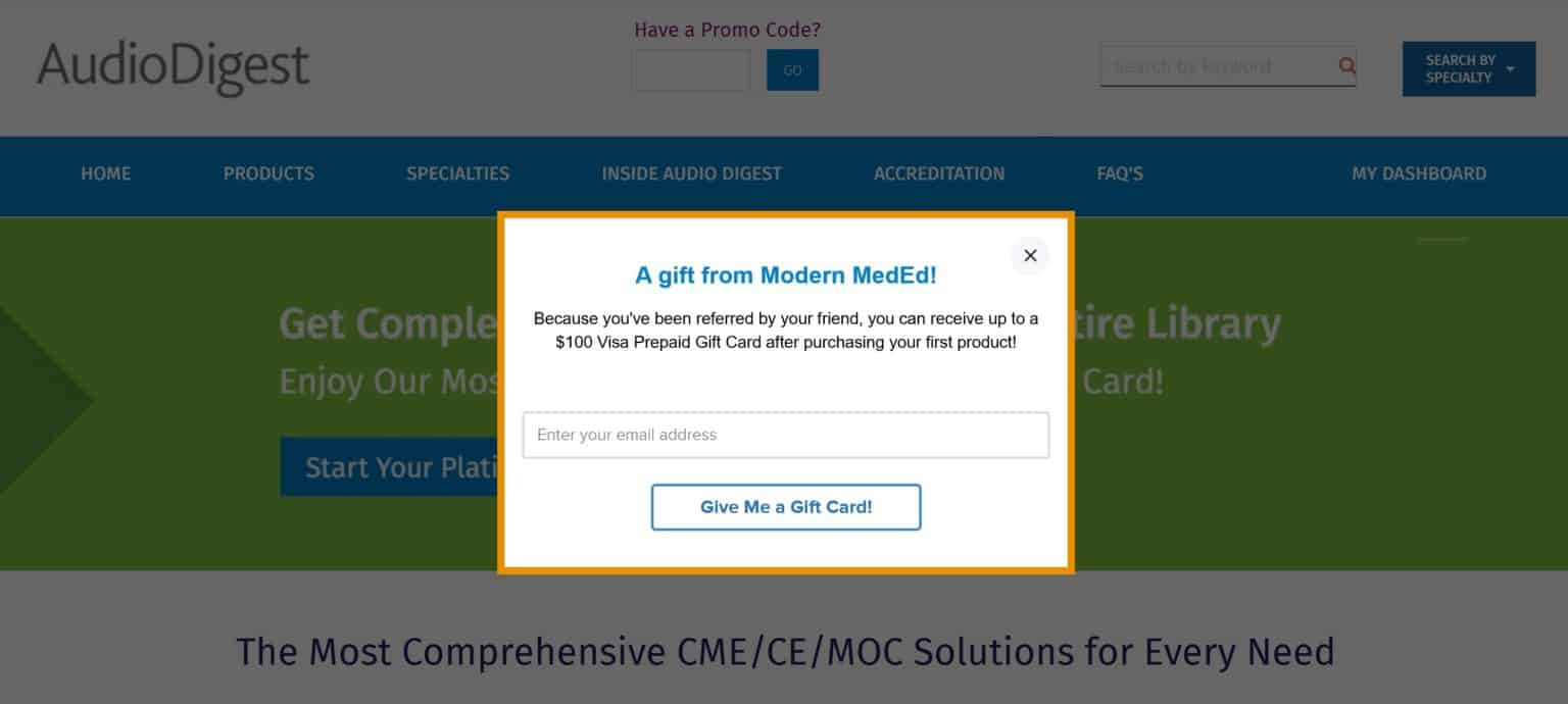 11 Best CME with Gift Card Offers » Modern MedEd